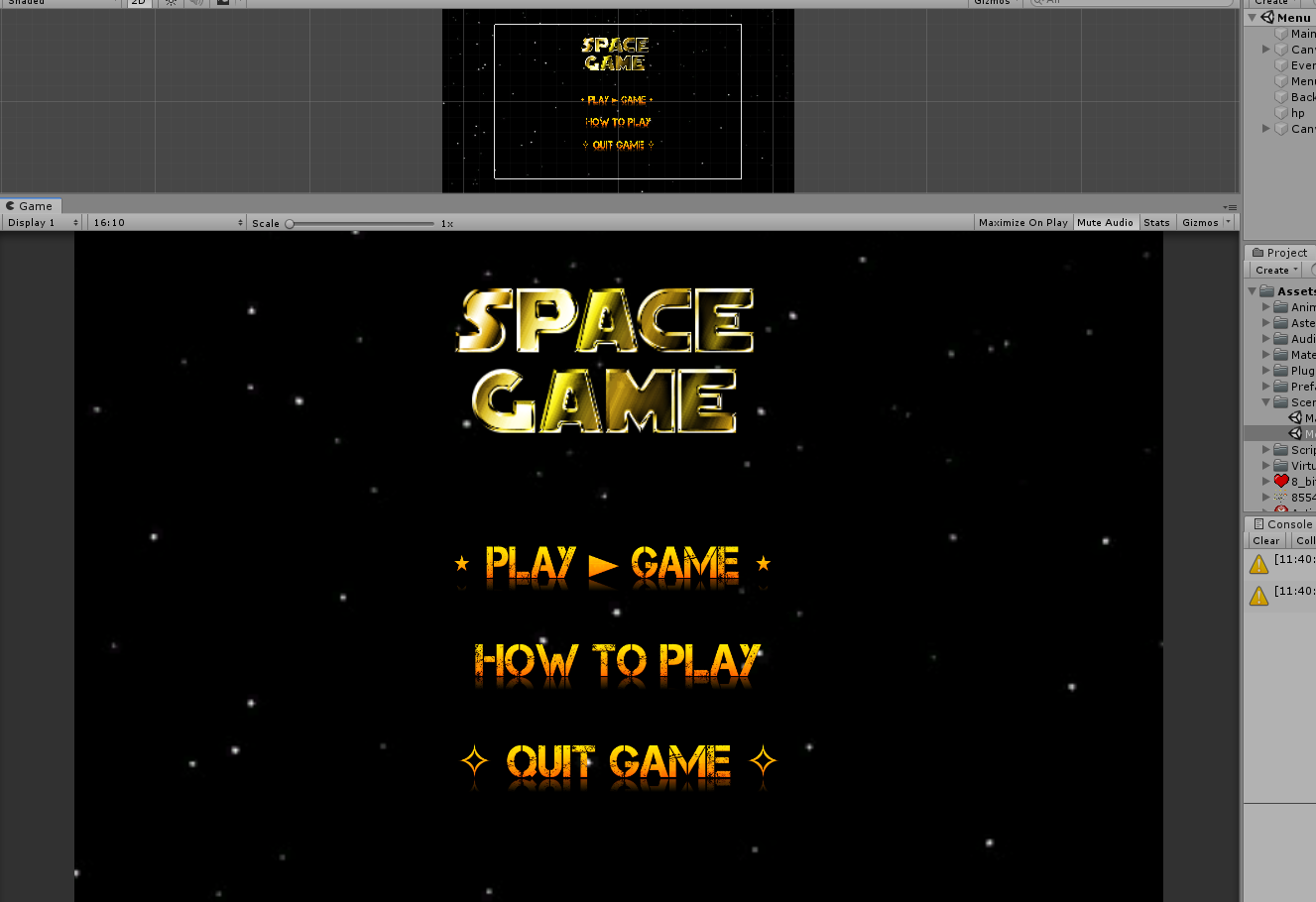 Github Mohankrishnakanthspacegame2dunity Simply Surviving By Shooting Asteroid And Avoid