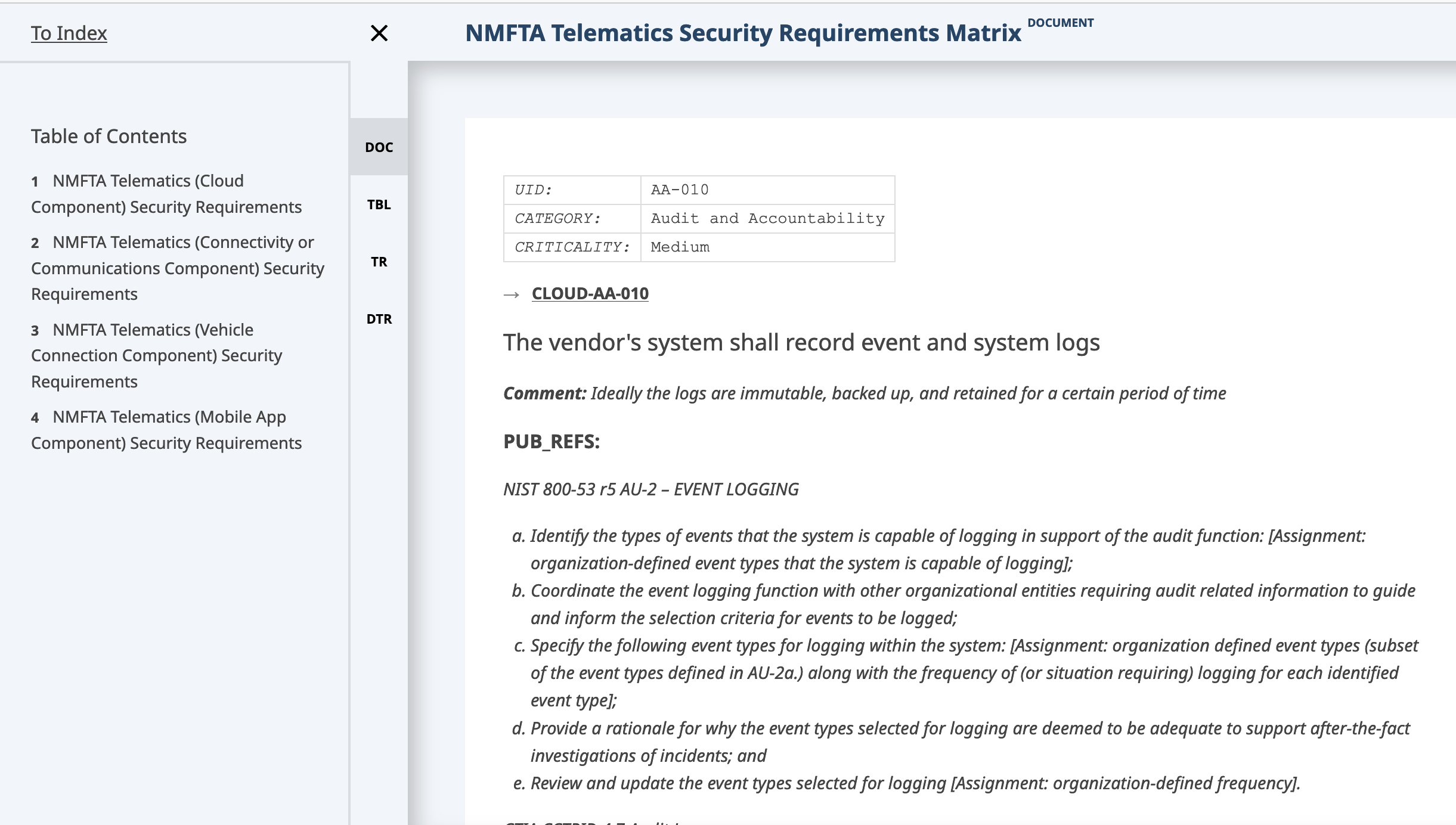 Option: support two types of documents: requirements with titles and ...