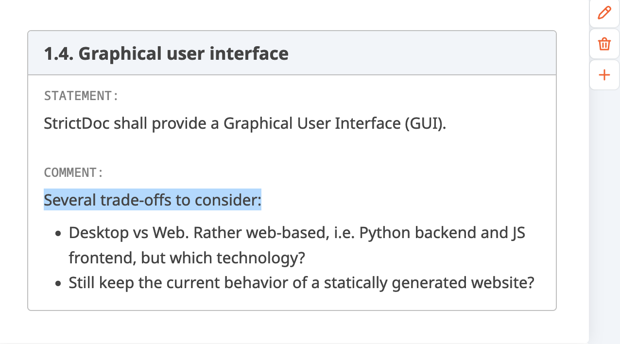 Feature onmouseclick section or requirement edit · Issue #1176 · strictdoc-project/strictdoc ...