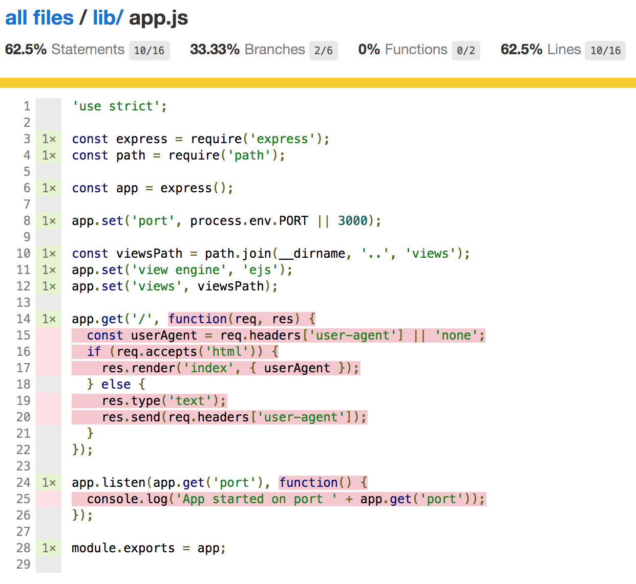 Question: Why different reporters display different coverage data? · Issue #271 · istanbuljs ...