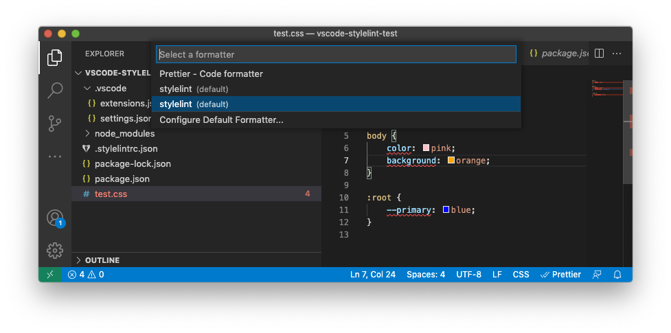 Multiple Stylelint Formatters Clashing · Issue 250 · Stylelint Vscode Stylelint · Github