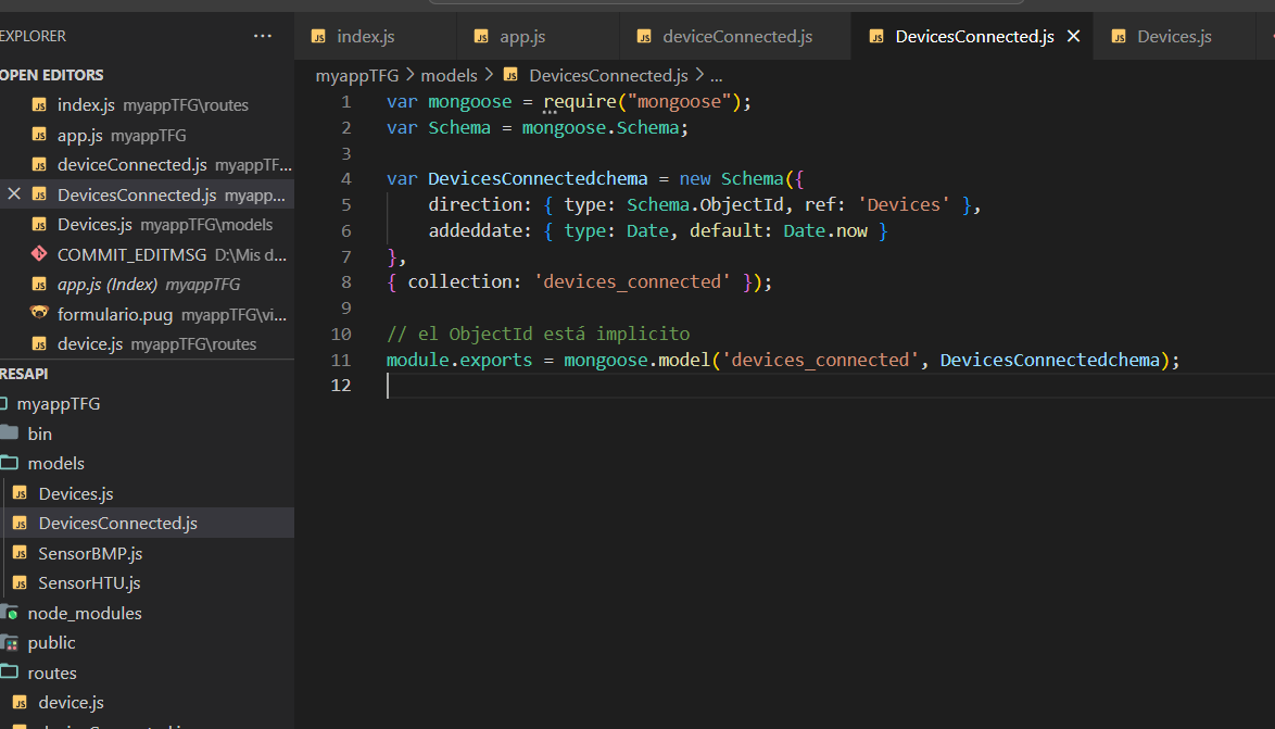 Vincular esa nueva collection a la anterior · Issue #12 · estebanolroberto/TFG_CodeIoT · GitHub
