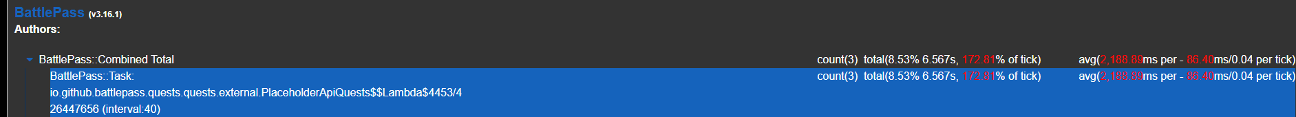 Placeholderapi Lag · Issue #322 · GC-spigot/battle-pass · GitHub Placeholderapi Lag · Issue #322 · GC-spigot/battle-pass · GitHub