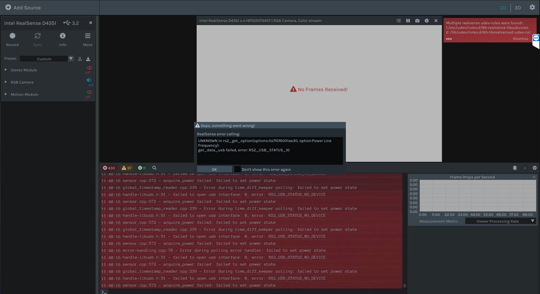 D435i disconnected. Failed to set power state. · Issue #10490 ...