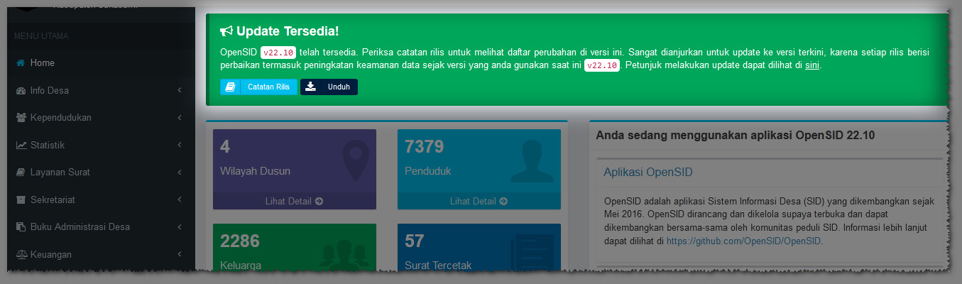 Bug/error: Update tersedia terus walaupun sudah di update terbaru · Issue #5744 · OpenSID ...
