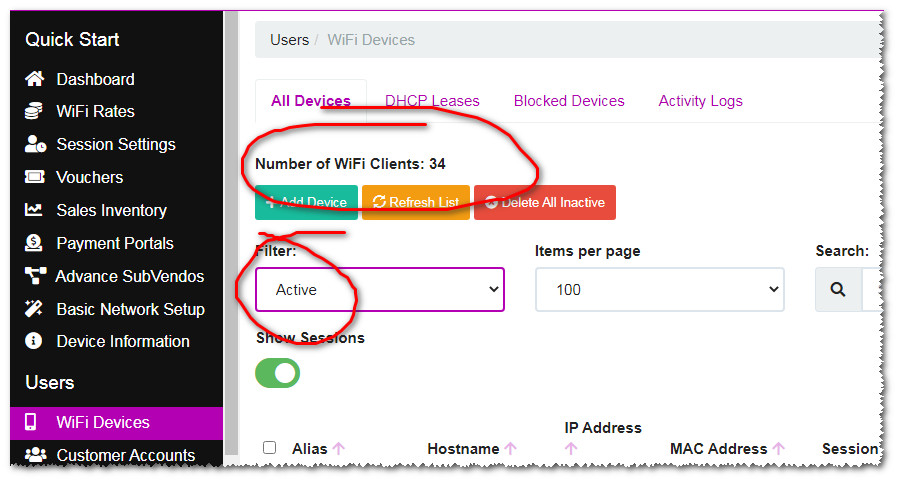 Online Clients on the Dashboard do not match the actual data · Issue #90 · AdoPiSoft/Beta ...
