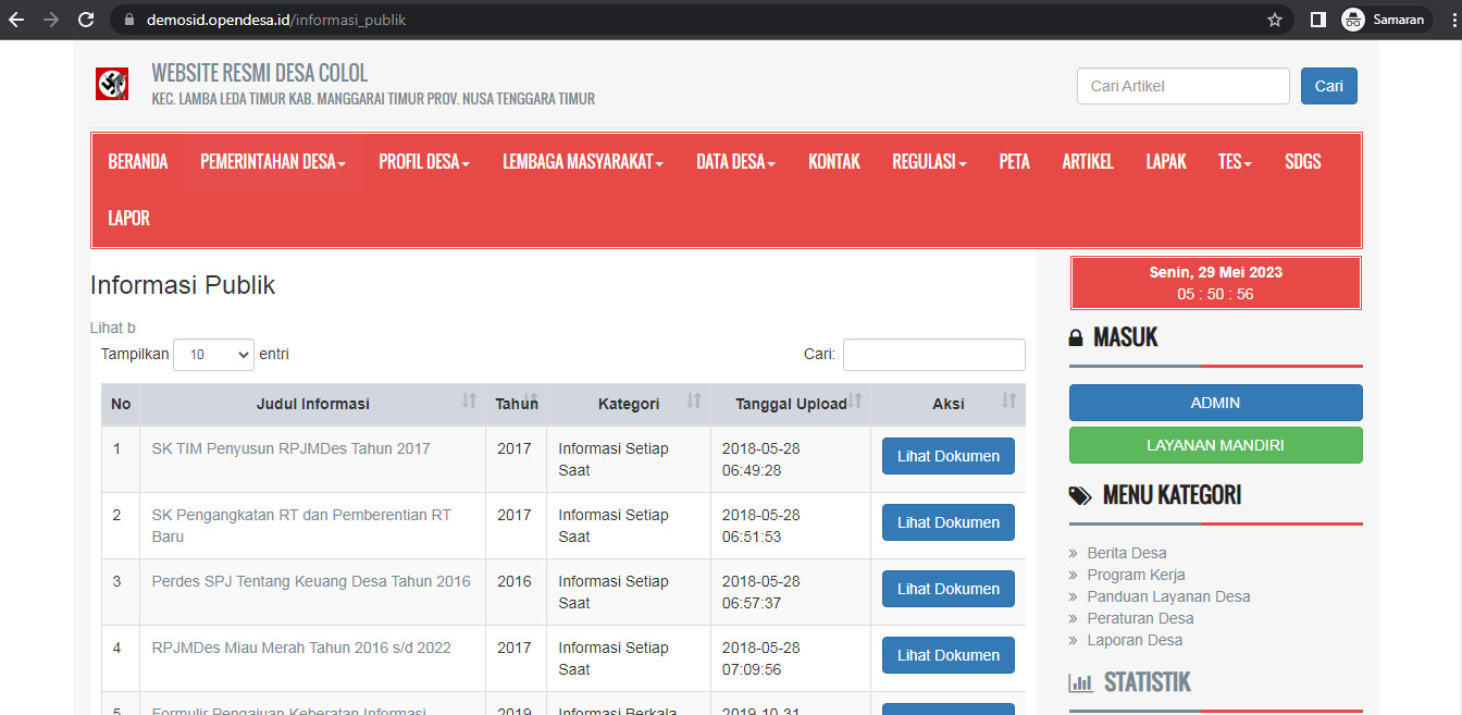 Tidak bisa Lihat Dokumen pada menu Informasi Publik · Issue #6696 · OpenSID/OpenSID · GitHub