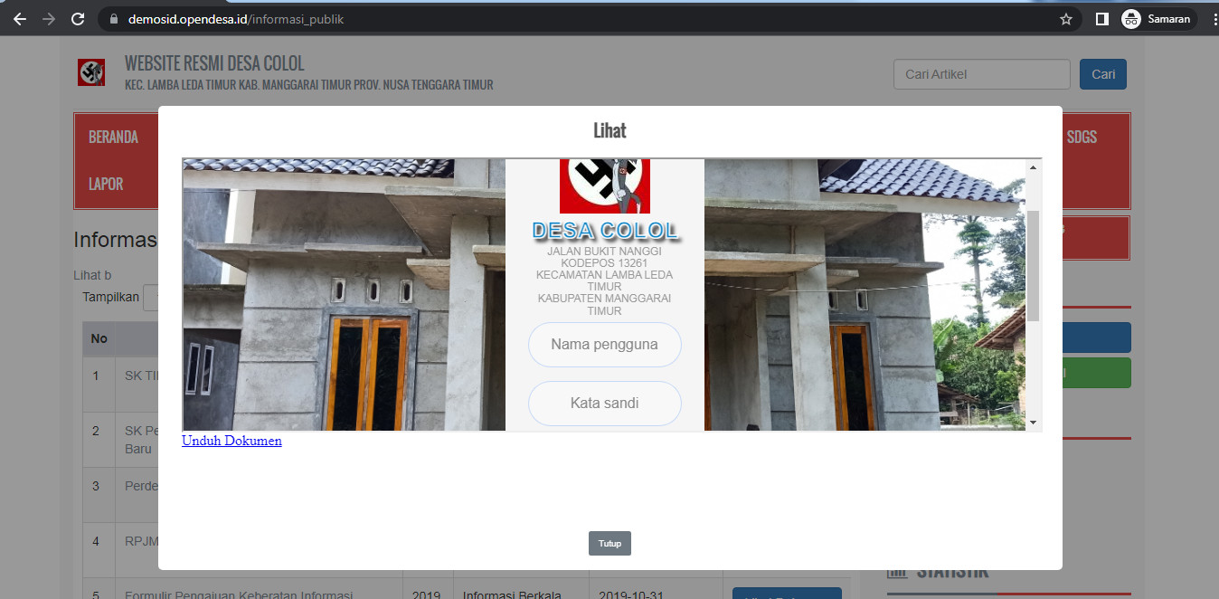 Tidak bisa Lihat Dokumen pada menu Informasi Publik · Issue #6696 · OpenSID/OpenSID · GitHub
