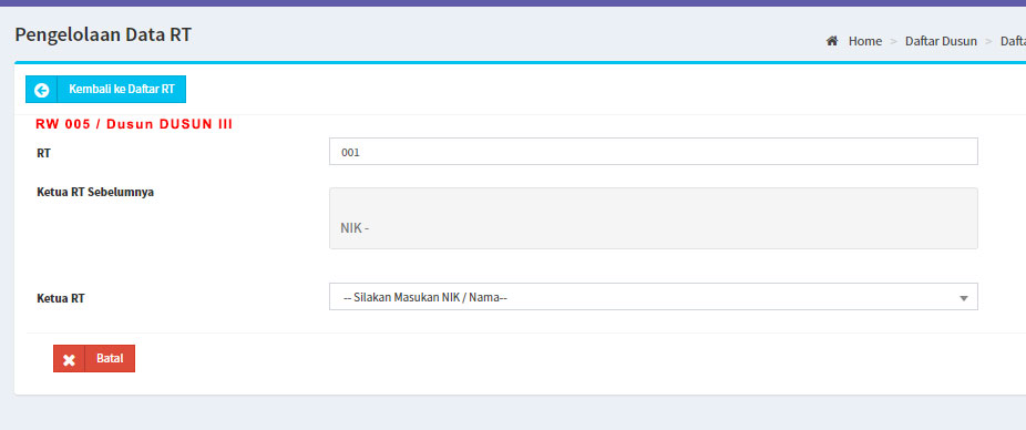 Info RW & Dusun saat input/edit RT · Issue #1774 · OpenSID/OpenSID · GitHub