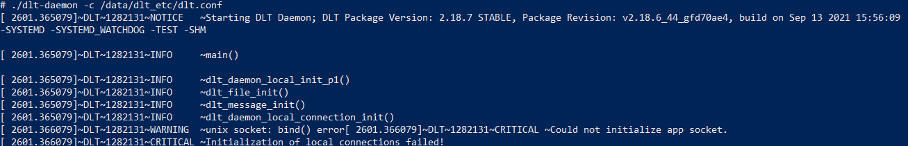 dlt-daemon qnx bind() error · Issue #328 · COVESA/dlt-daemon · GitHub
