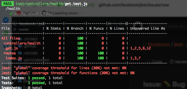 Node app started from within Jest node custom environment won't collect coverage · Issue #9690 ...