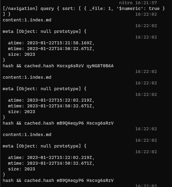Request to DB is very long · Issue #1651 · nuxt/content · GitHub