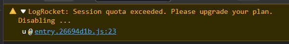 LogRocket session exceed quota · Issue #48 · volta-net/feedback · GitHub