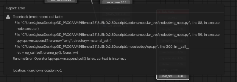 Error with Twig node in Blender 2.8 · Issue #176 · MaximeHerpin/modular_tree · GitHub
