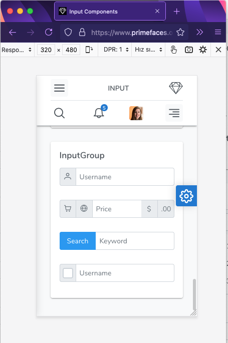 InputGroup: Is not responsive at 320px screen width (Firefox) · Issue #7693 · primefaces ...