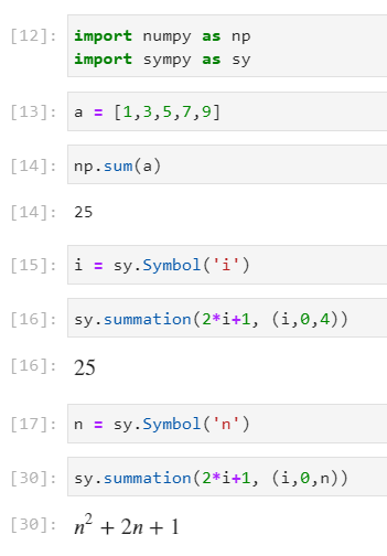 Symbolic Expressions & Summations in Jupyter NBs · Issue #381 ...