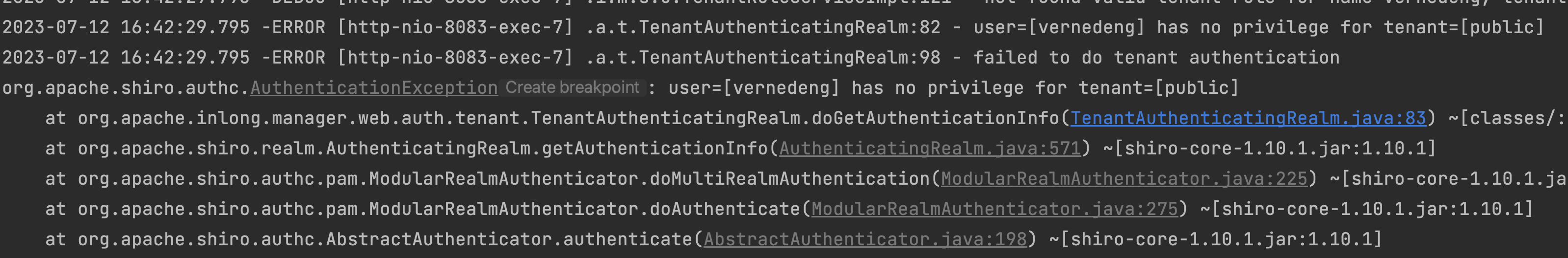 Bug Manager Public Tenant Permission Denied For New Users · Issue 8511 · Apacheinlong · Github
