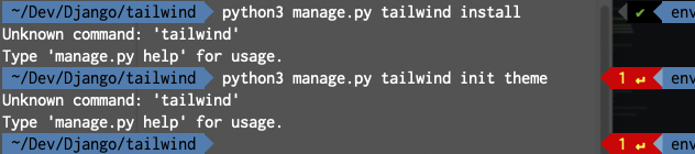 Error Executing Manage Py Tailwind Start · Issue 8 · Timonweb Django Tailwind · Github