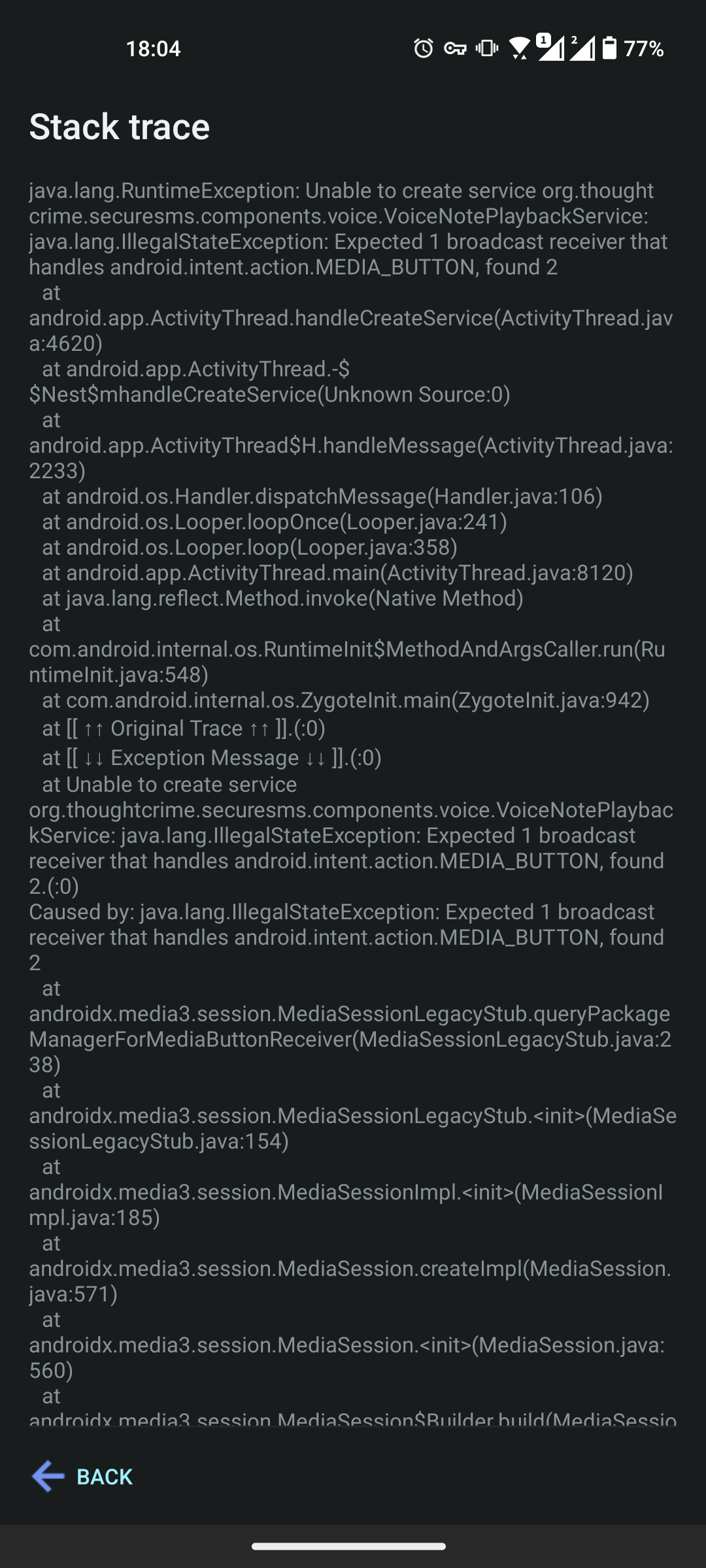 Crashes Directly After Starting Due To Runtimeexception Caused By Illegalstateexception · Issue