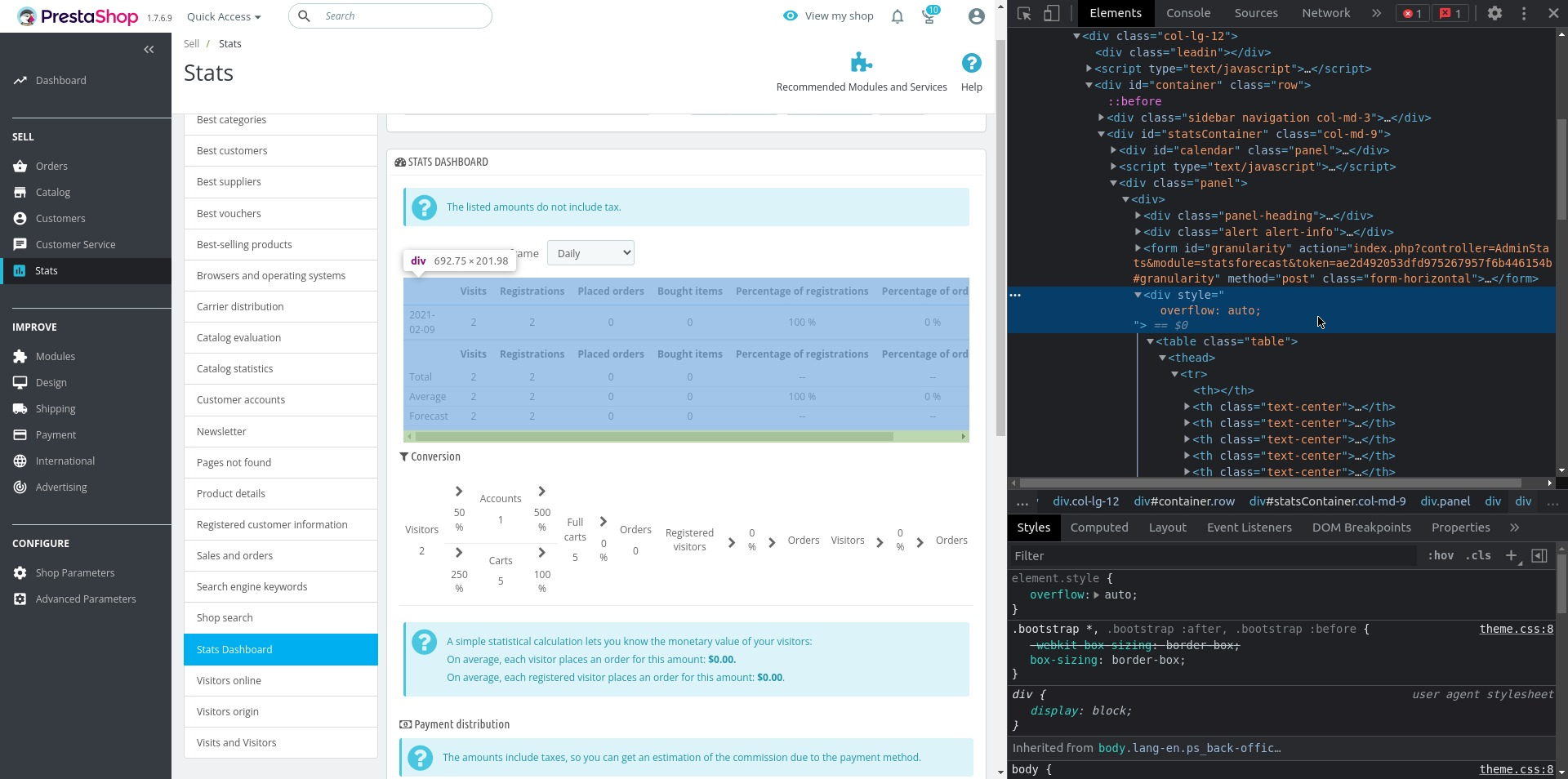 BO - Bad display in Stats page when resizing screen and open Help menu · Issue #27256 ...
