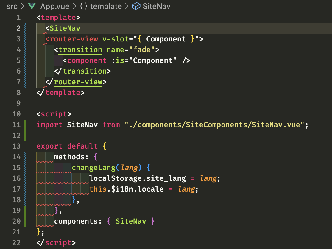 The indent size is messed after auto-import component · Issue #2168 ...
