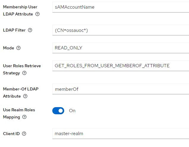 LDAP filter for getting roles from user memberof attribute · Issue #20495 · keycloak/keycloak ...