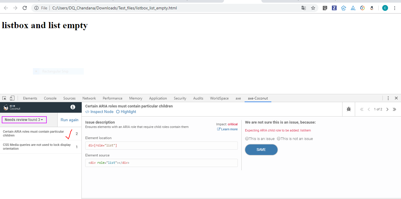 Aria listbox and list roles should be allowed to be empty · Issue #383 ...