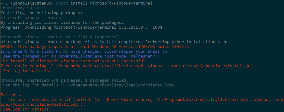 Installing Microsoft Windows Terminal on Windows Server 2019 editions ...