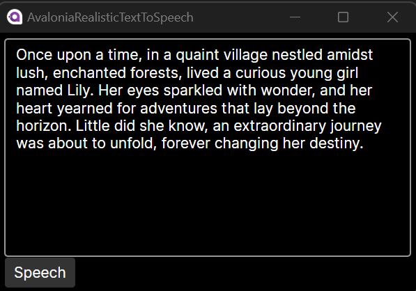 GitHub - spinalcord/Avalonia-Realistic-Text-To-Speech-TTS: Using Coqui.ai and NAudio to speech ...