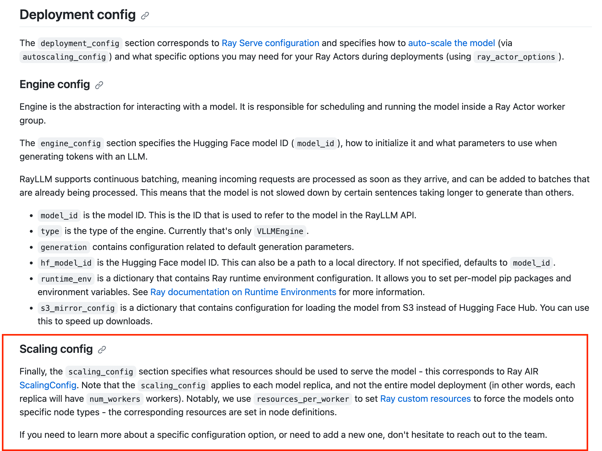 [docs] Improve docs around configuration · Issue #74 · ray-project/ray-llm · GitHub