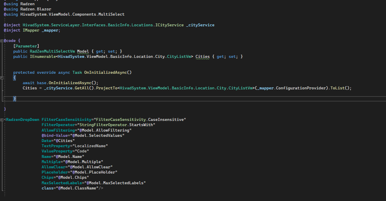 Radzen Dropdown does not return selected items · Issue #845 · radzenhq/radzen-blazor · GitHub