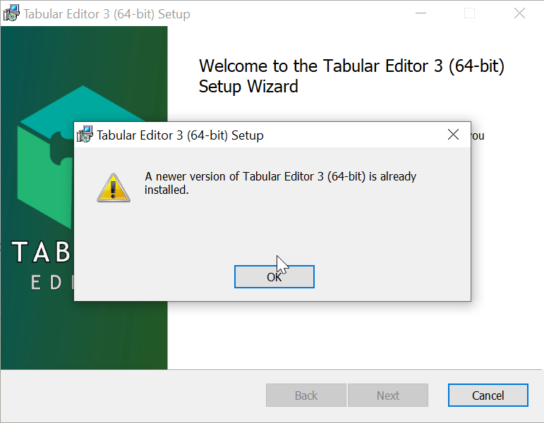 3.0 release not installing over 18.5 beta · Issue #24 · TabularEditor/TabularEditor3 · GitHub