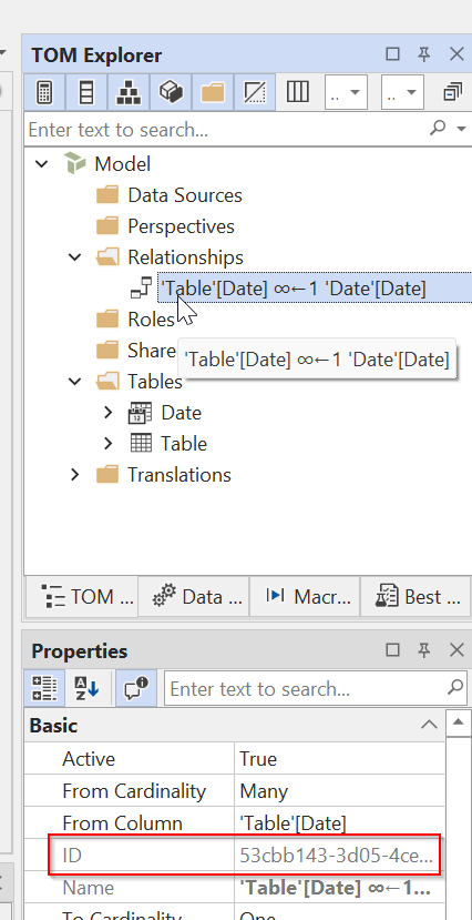 Relationship IDs are removed when model is saved to a folder · Issue #601 · TabularEditor ...