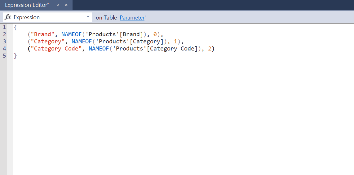 Intellisense with NAMEOF doesn't work at all · Issue #620 · TabularEditor/TabularEditor3 · GitHub