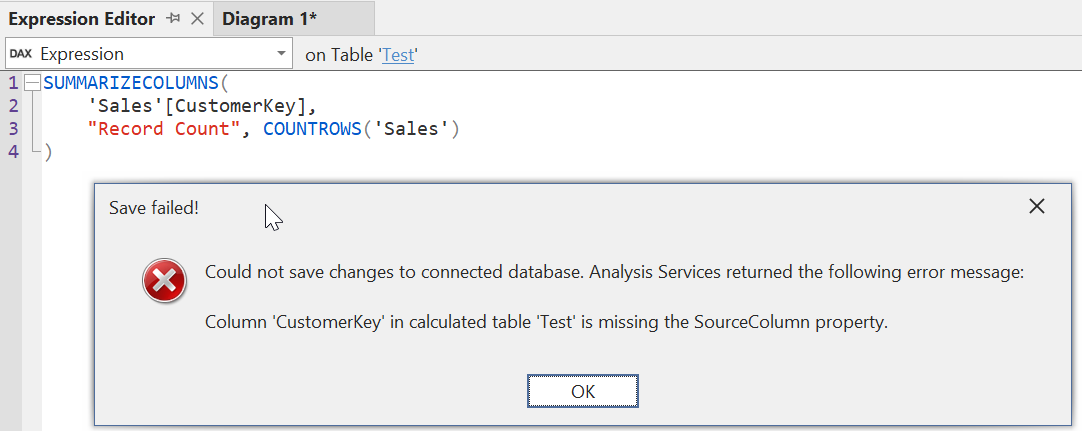 Unable to create Calculated Table in PBIX file · Issue #930 · TabularEditor/TabularEditor3 · GitHub