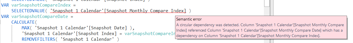 Incorrect "Circular Dependency" error · Issue #931 · TabularEditor/TabularEditor3 · GitHub
