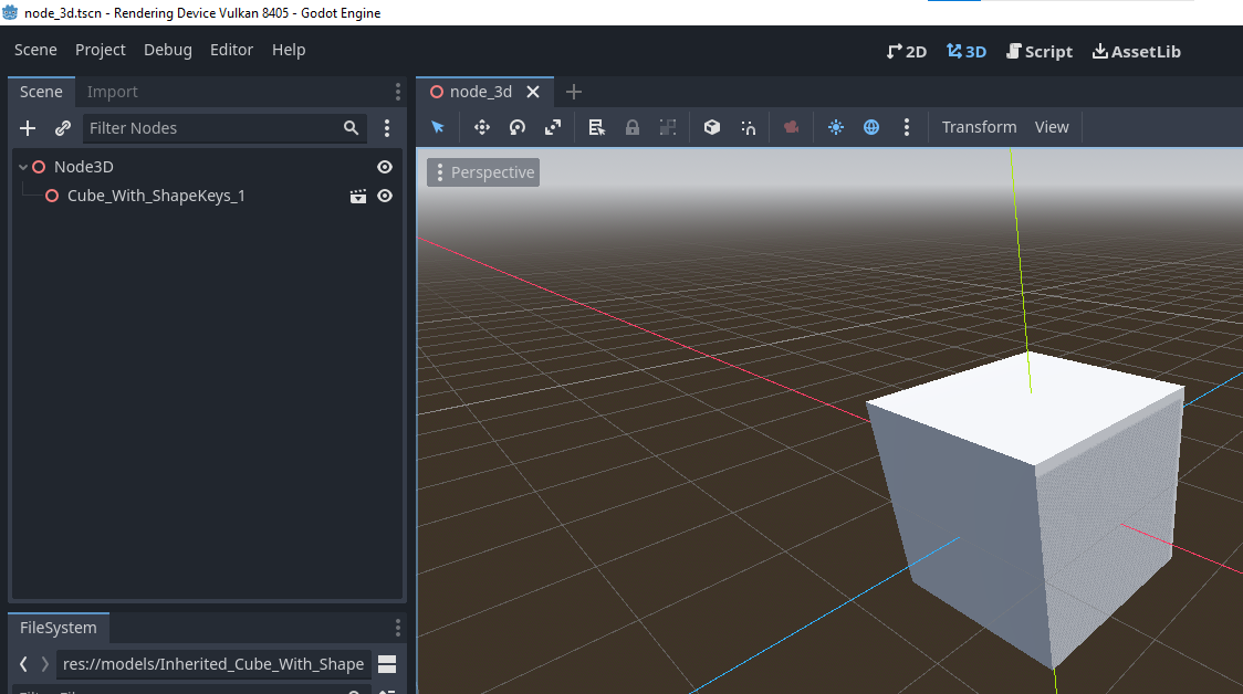 MeshInstance3D and BlendShapes: Exceptions when closing app with node in scene + on "Create ...