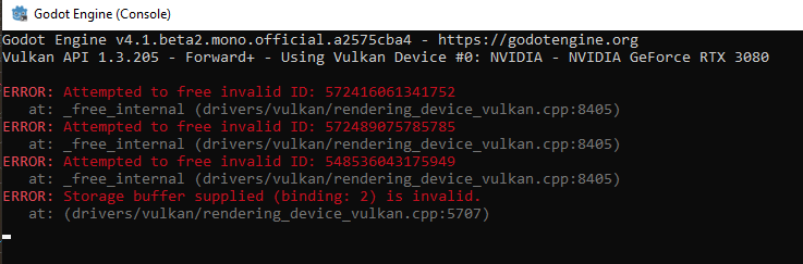 MeshInstance3D and BlendShapes: Exceptions when closing app with node in scene + on "Create ...