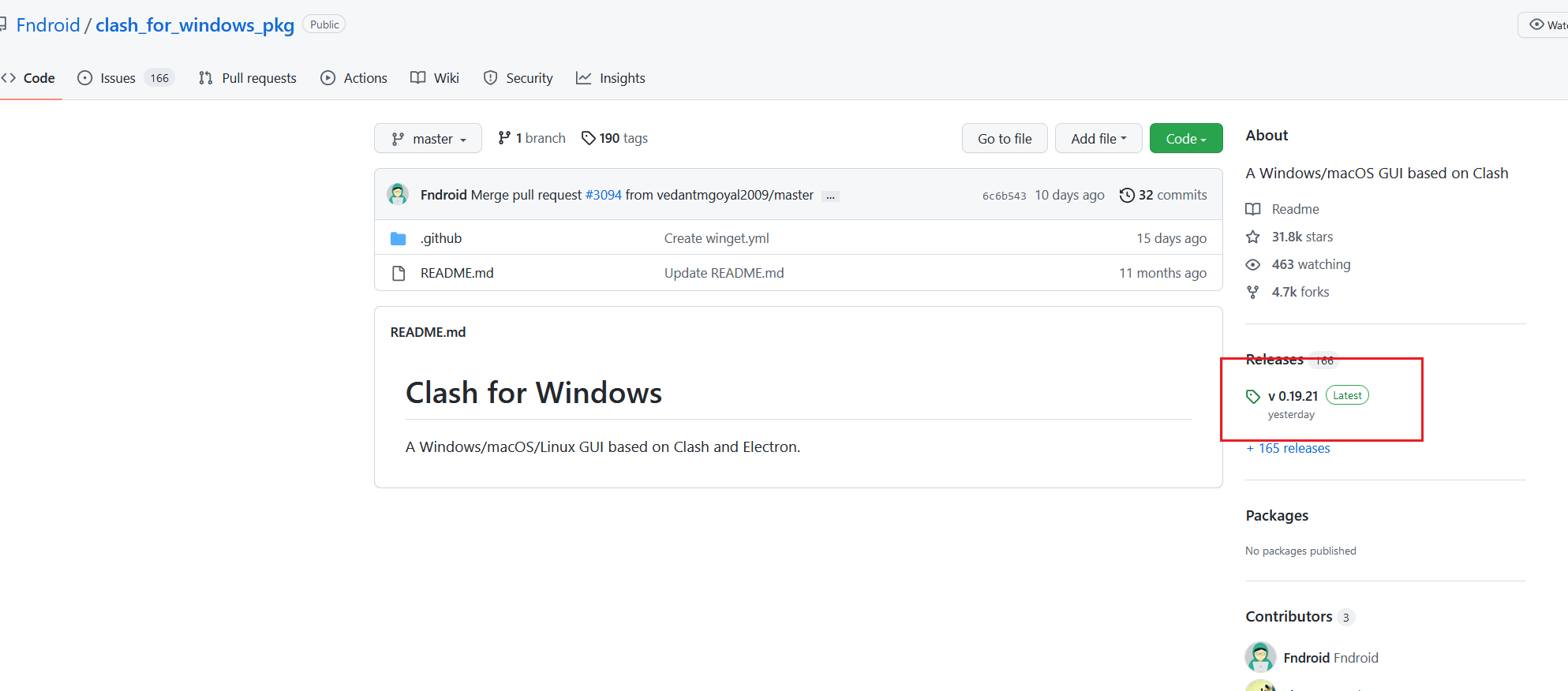 下载教程[Feature Request]: ,about Fndroid/clash_for_windows_pkg - Coder Social