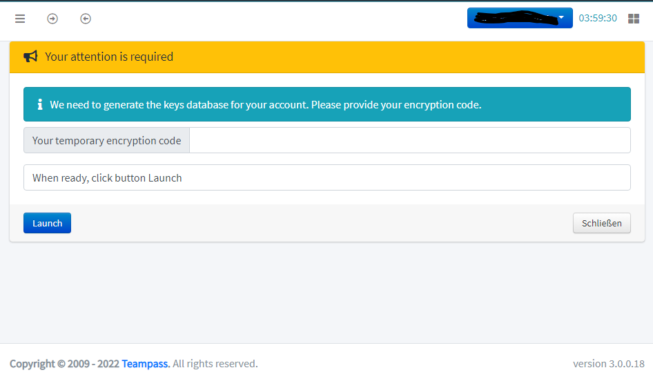 User need temporary encryption code · Issue #3232 · nilsteampassnet/TeamPass · GitHub