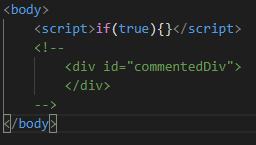 if(true) {} breaks HTML parsing/highlighting · Issue #110985 · microsoft/vscode · GitHub