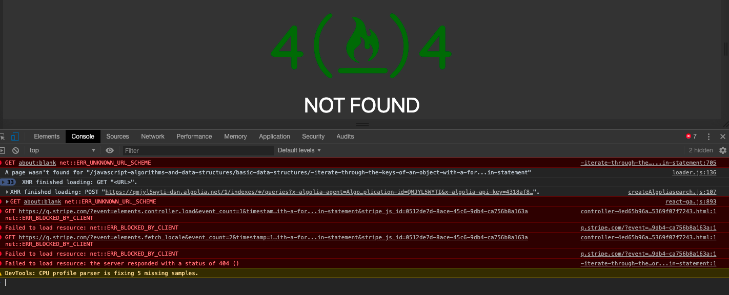 JS Challenge 162 Not Found · Issue #35872 · freeCodeCamp/freeCodeCamp · GitHub