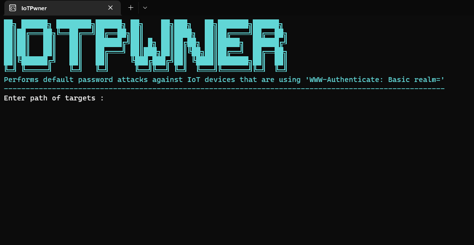 GitHub - Cr4ntz/IoTPwner: Performs default password checks against a ...