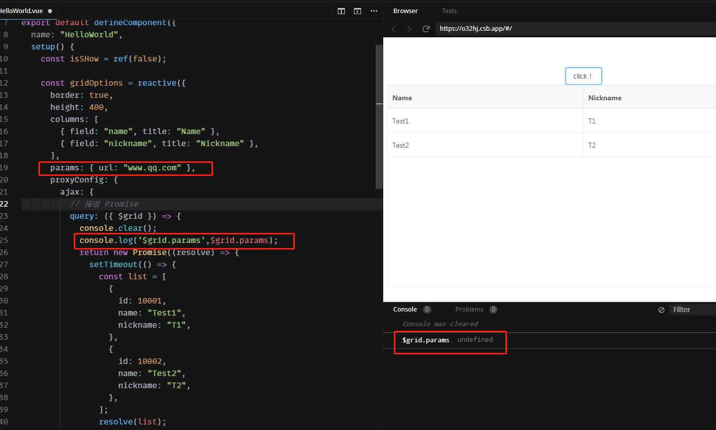 ProxyAjaxQueryParams 中，传过来的 $grid 是默认的配置，应该是传赋值后的 $grid实例 · Issue #1408 ...