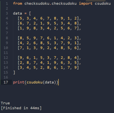 GitHub - APSN4/checksudoku: Check if any NxN Sudoku is solved correctly in Python