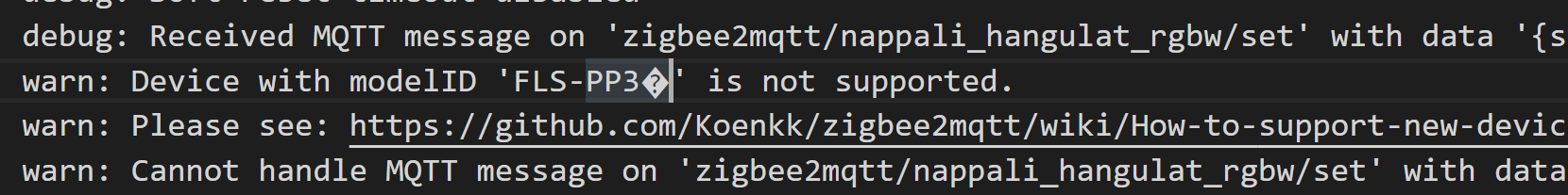 Special charecter in the modelID (FLS-PP3) · Issue #633 · Koenkk ...