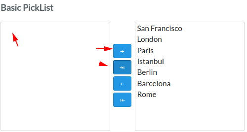 PickList - disable buttons if no items available · Issue #3587 · primefaces/primefaces · GitHub