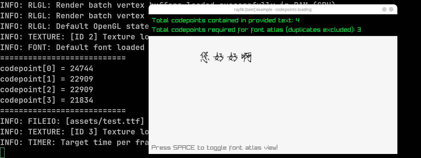How to display chinese character? · Issue #2609 · raysan5/raylib · GitHub