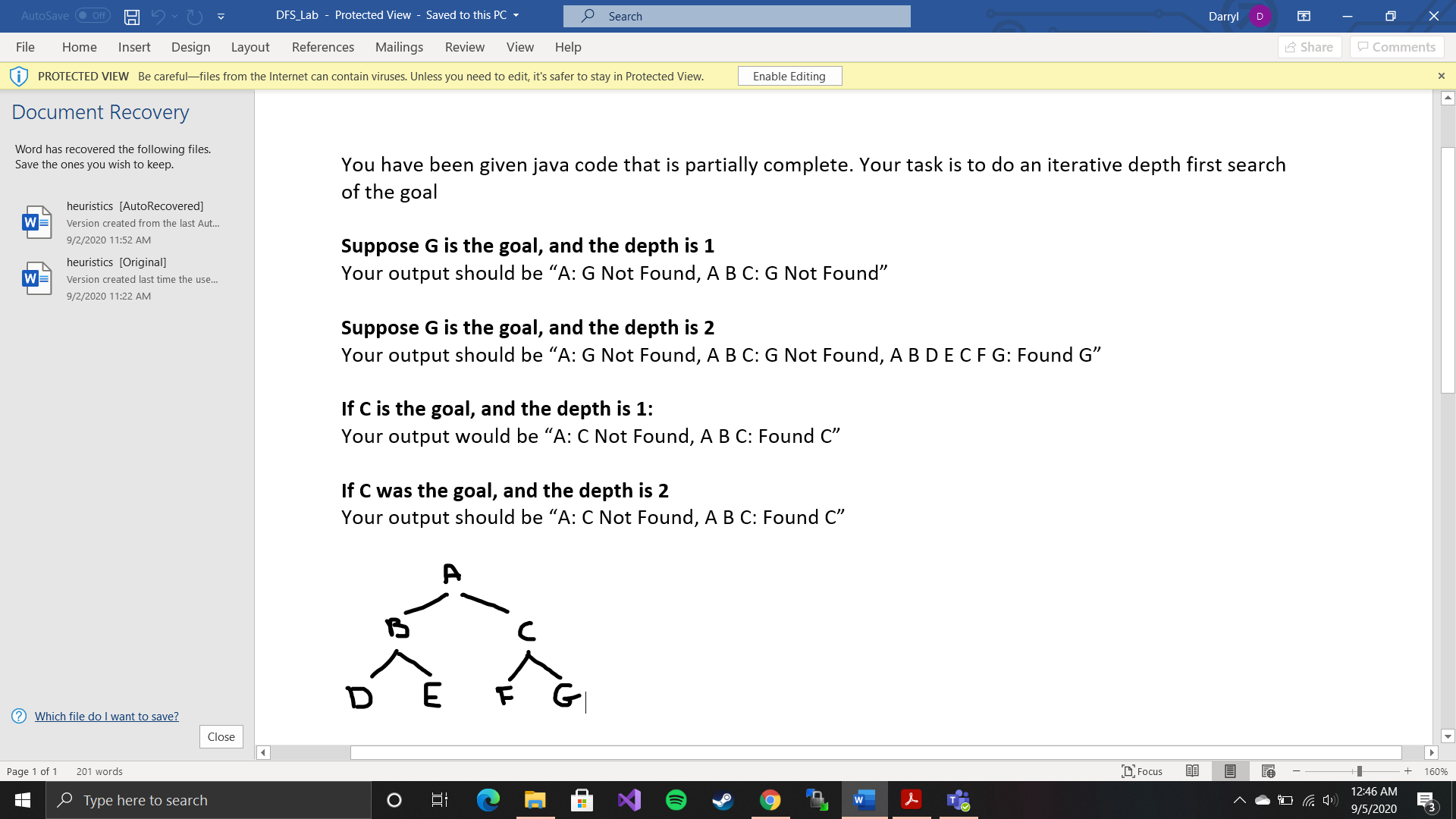 GitHub - darrylwilliams1010/iterative-depth-first-search-: Tree search