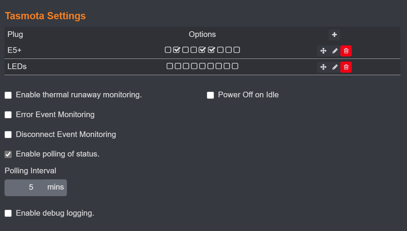 [BUG]: Polling For Status Not Working · Issue #106 · jneilliii/OctoPrint-Tasmota · GitHub